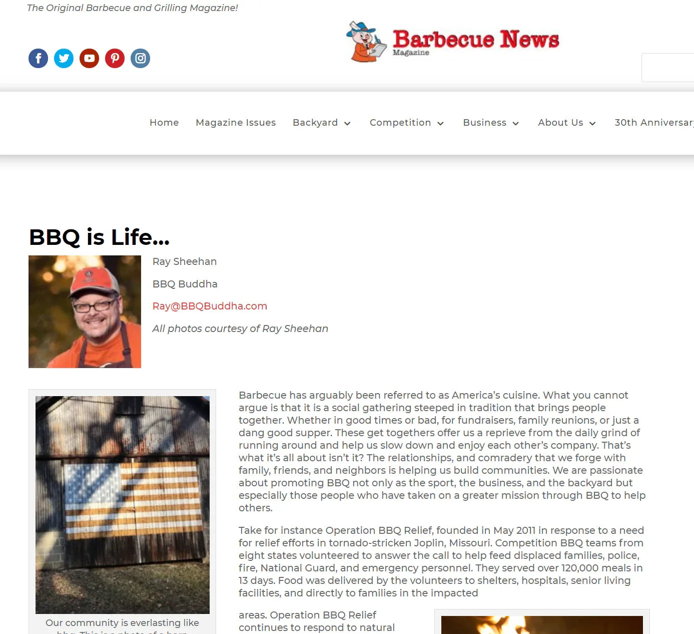 BBQ is Life... Ray Sheehan on Barbecue News – CHEF RAYS LLC